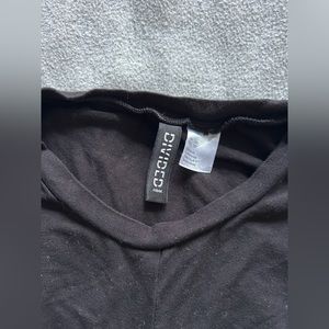 Divided | Tops | Hm Divided Twisted Knot Black Tshirt | Poshmark